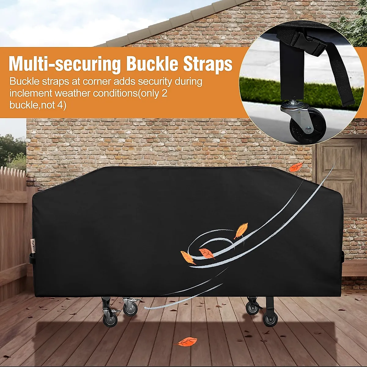 36 inch Griddle Cover for Blackstone,600D Heavy Duty Rip-Proof Material Flat Top Grill Cover,Waterproof UV and Fade Resistant Grill Cover with Straps for Camp Chef and More 4-Burner Griddle