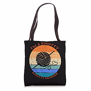 I'm A Knotty Knotty Hooker Retro Vintage Tee Tote Bag