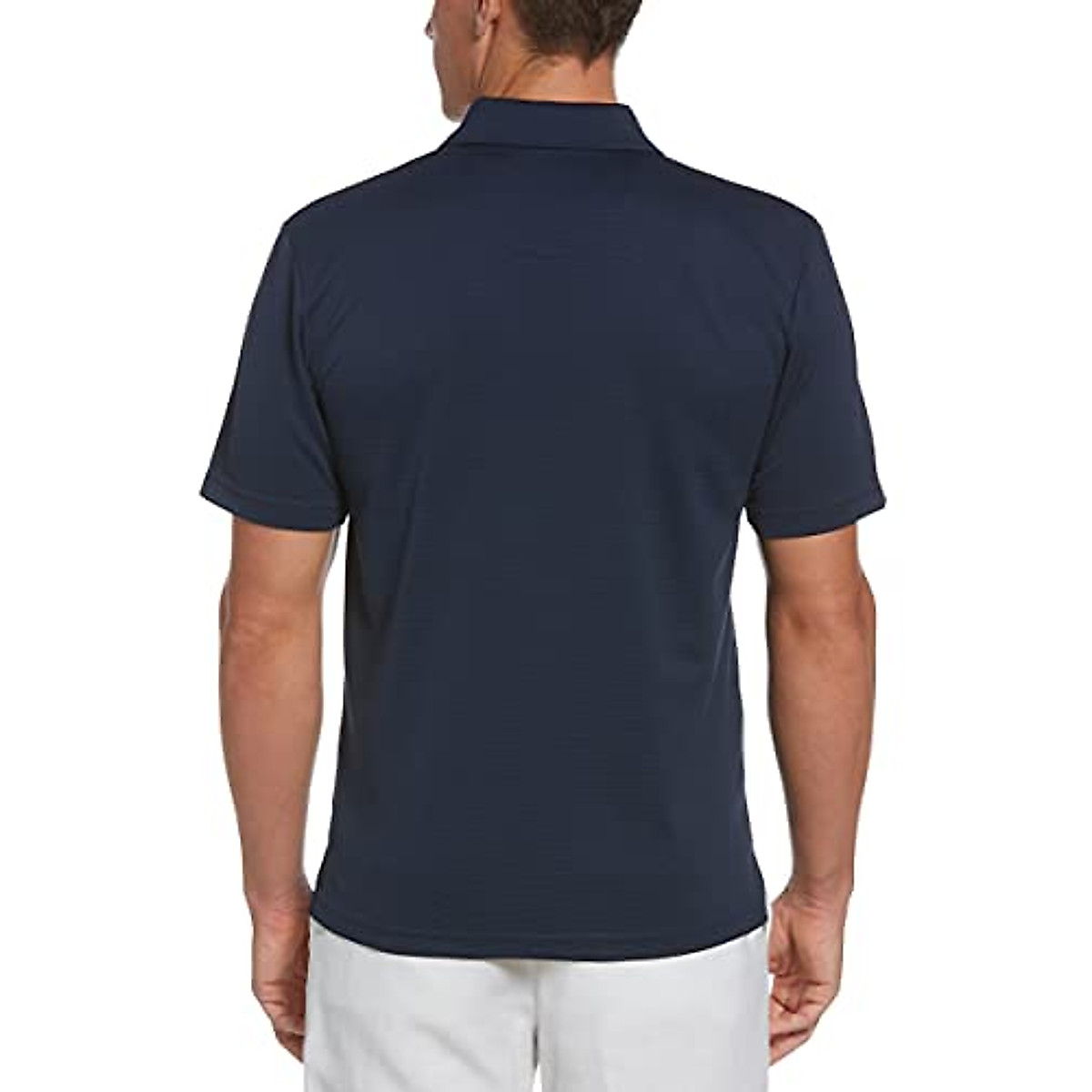 Cubavera Men's Essential Textured Performance Polo Shirt, Dress Blues, X-Large