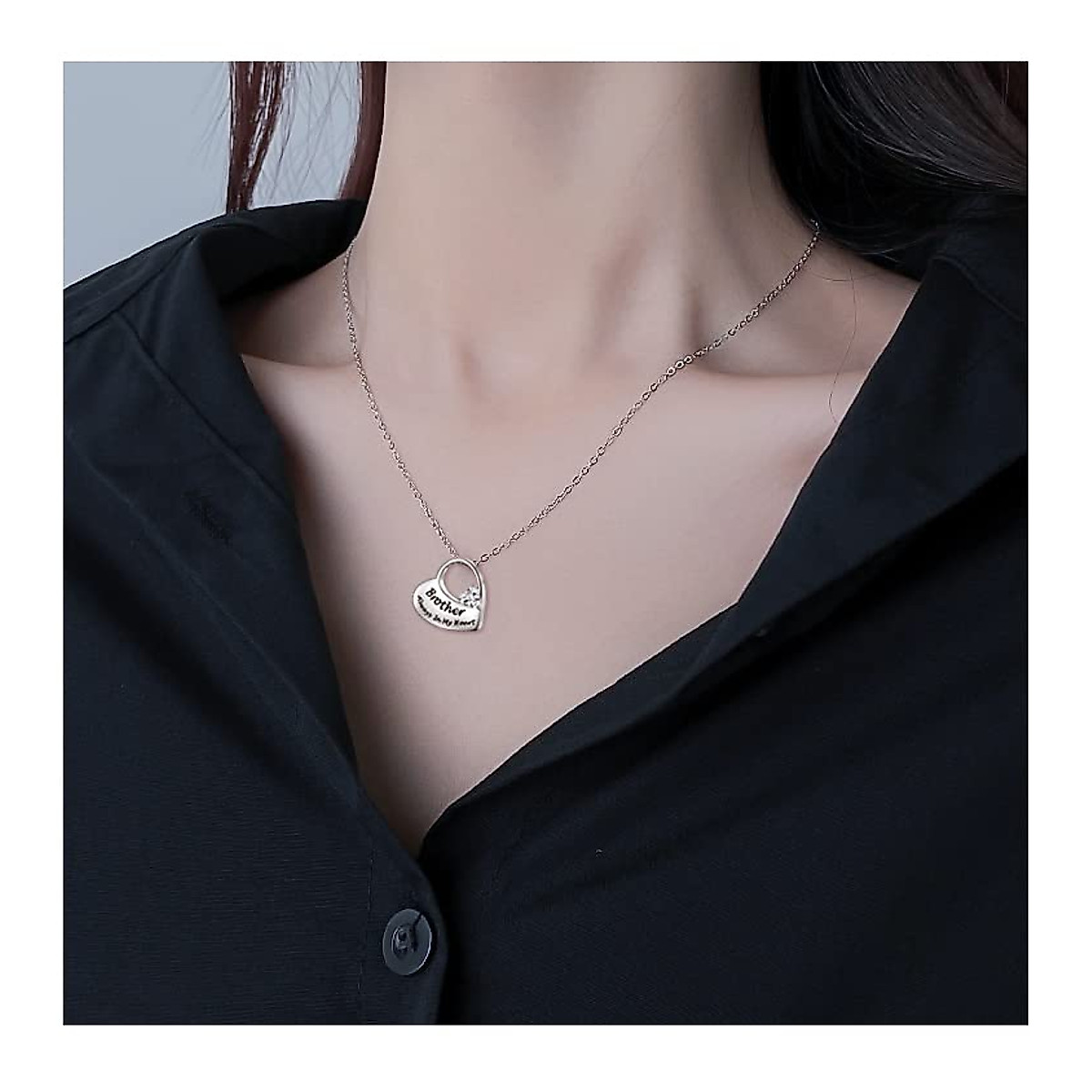 FLYOW Cremation Jewelry Urn Necklace for Ashes for Dad S925 Sterling Silver Keepsake Urn Jewelry Memorial Pendant Necklace for Women