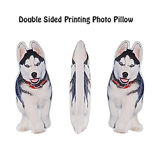 Eyesoul Pet Pillow Personalized Photo,Fun Pillow with Picture,Custom Pet Pillow,Pet Portrait Pillow,Custom Photo Plush Stuffed Pillow,Memorial Dog Cat Picture Pillow 16".(Duplex Printing)
