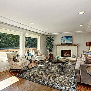 DECOMALL BAOLA Large Area Rugs, Vintage Carpet for Living Room Bedroom, Olive 7'6''x9'6''