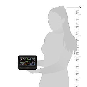 La Crosse Technology Professional Smart Wi-Fi Weather Station with Remote Monitoring (400 Foot Range), Wind and Rain Gauges, Temperature and Humidity Sensors, and Forecasting - V42-PRO-INT