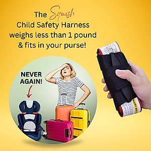 Improved! Child Airplane Safety Travel Harness: Toddler Airplane Travel Essentials. Eliminates The Need for a Car Seat on a Plane - Airplane Travel Accessories for Kids