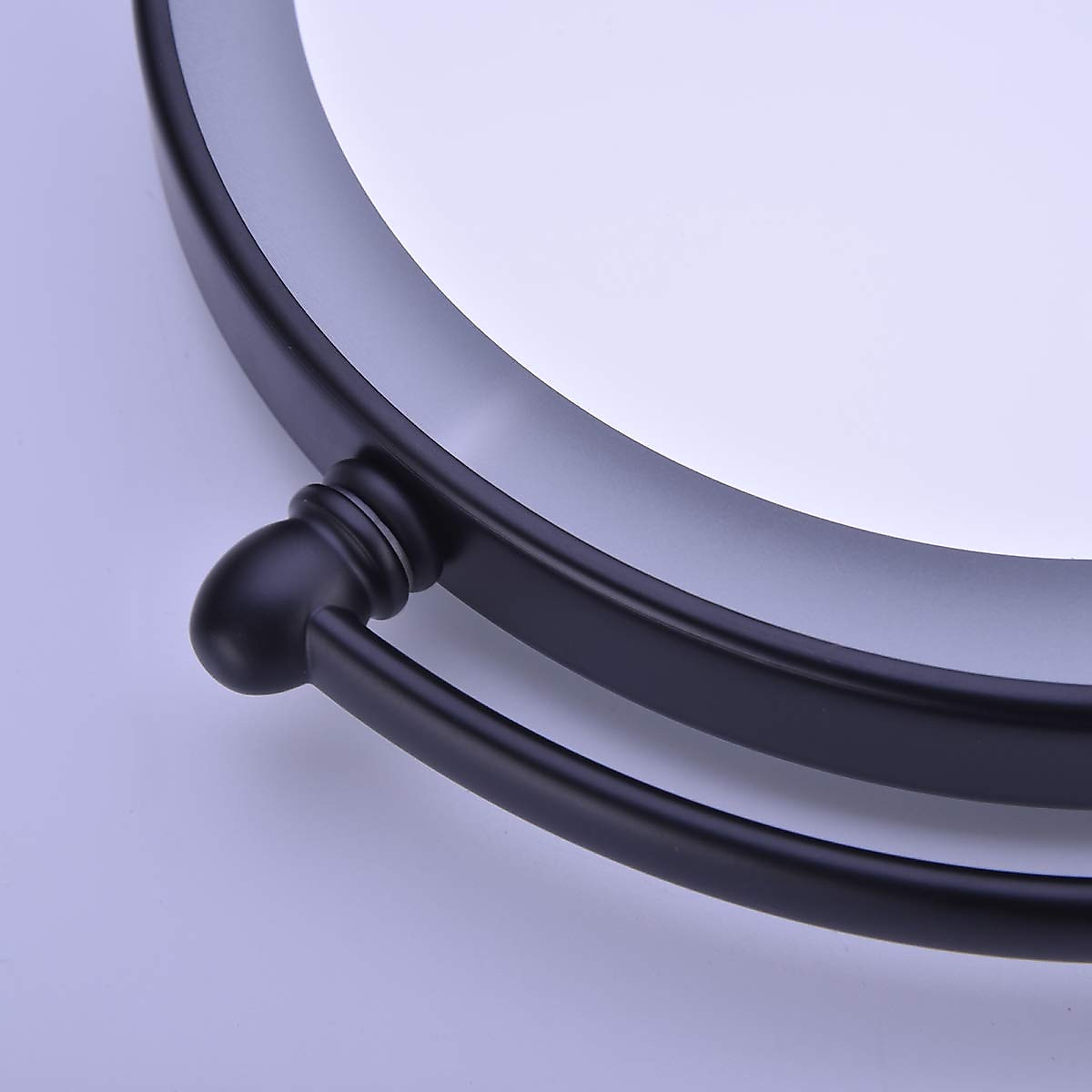 CZQ Makeup Mirror Wall Mounted 10X Magnification, Two Side Vanity Mirror Wall Mount Lighted Extendable Bathroom Mirror, 8 Inch, Chrome Finish, Touch Button Adjustable Light