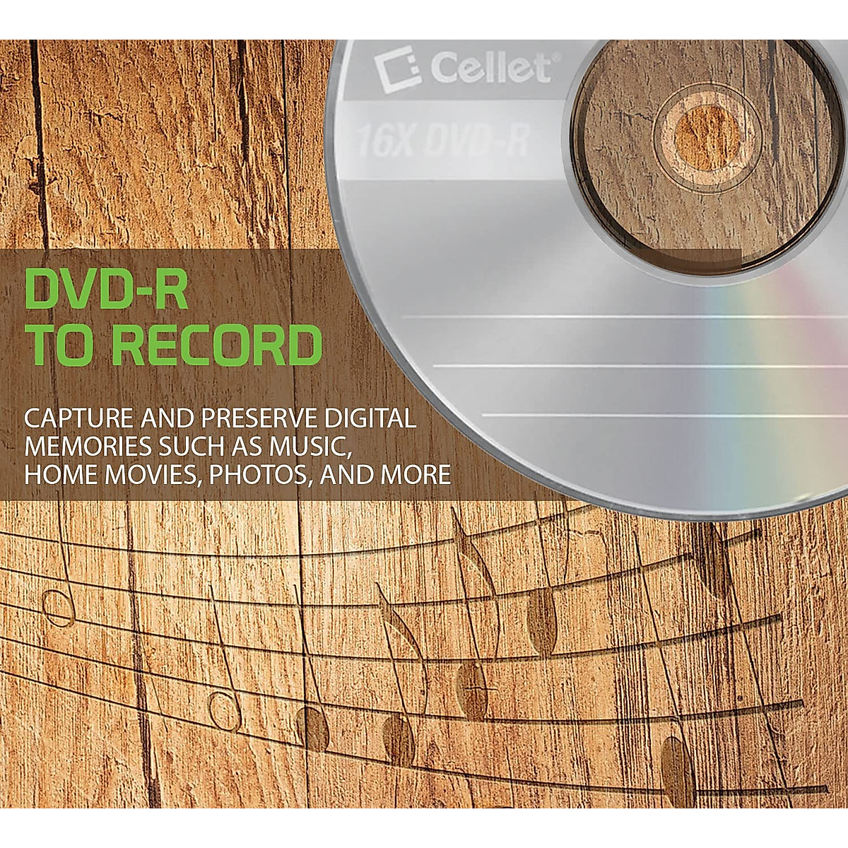 Recordable Blank DVD Disk 16X 120 Min 4.7 GB DVD-R for Video, Pictures, MP3 Files (DVD-R) (5 Pieces)
