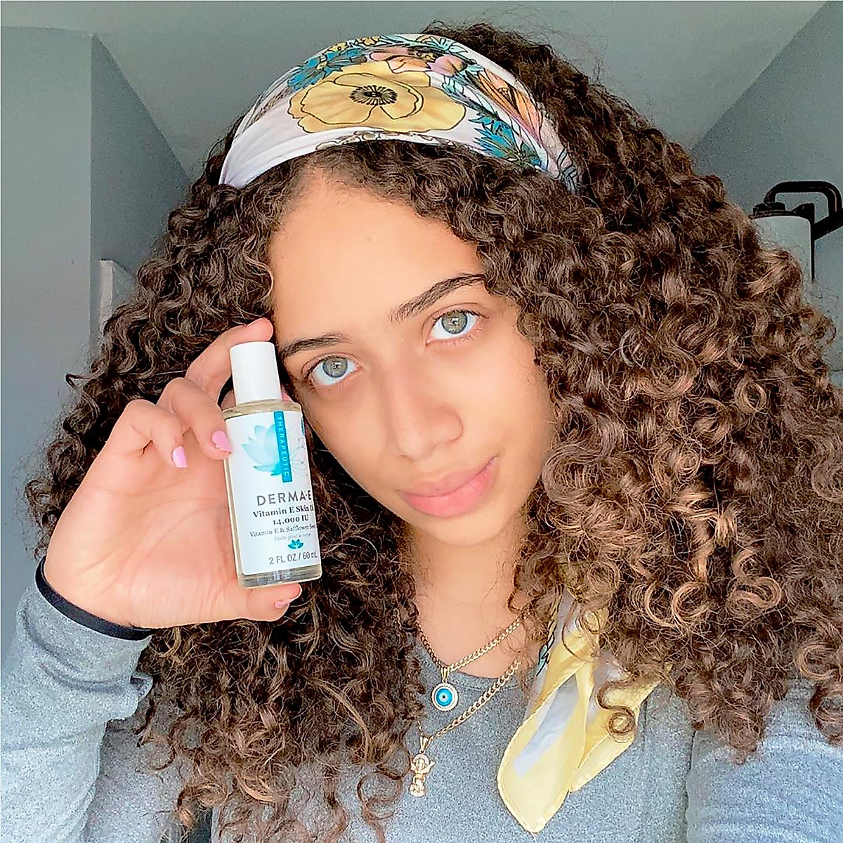 Derma E Vitamin E Skin Oil - 14,000 IU Safflower Face Oil – Hypoallergenic, Fragrance Free Facial Skin Care - Nourishes and Conditions, 2 fl oz