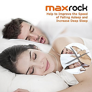 MAXROCK Sleeping Headphones, in-Ear Soundproof Earplug Soft Earbuds with Mic Noise Cancelling Sleep Earphones Earpods for Side Sleeper, Insomnia, Snoring, Air Travel, Bedtime Listening… (White)