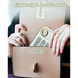 Greadio Retro Bluetooth Speaker, Vintage Speaker with Cute Old Fashion Style, Good Sound, Bluetooth 5.0, TF Card, AUX Input, USB Drive MP3 Player for Home,Outdoor,Travel,Party,Gift (Green)