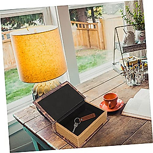 Garneck Box Bible Storage Box Para Mesa De Secret Book Safe Box Christmas Gift Box Fake Books Xmas Bible Ornament Wood Bible Box Wood Bible Case Office Wood Wooden Props