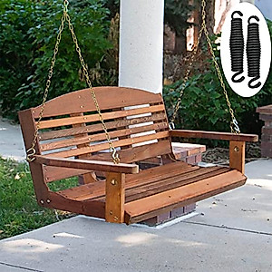 BLASCOOL Hammock Chair Porch Swing Springs - Pack of 2 Black Spring 1600Lbs Heavy Duty Hanger Ceiling Mount Spring(Pack of 2)