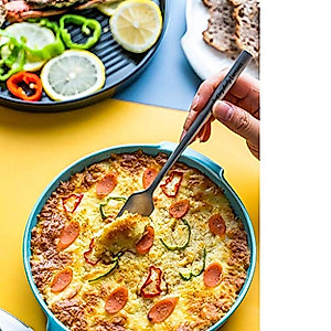 GagalU China Dinnerware Set,Dinner Plate Ceramics Dinnerware Set, Bone China 26 Pieces Plates and Bowls Sets/Pure White Blue Edge Porcelain Dinner Set Suitable for housewarmingurant Microwave Sa