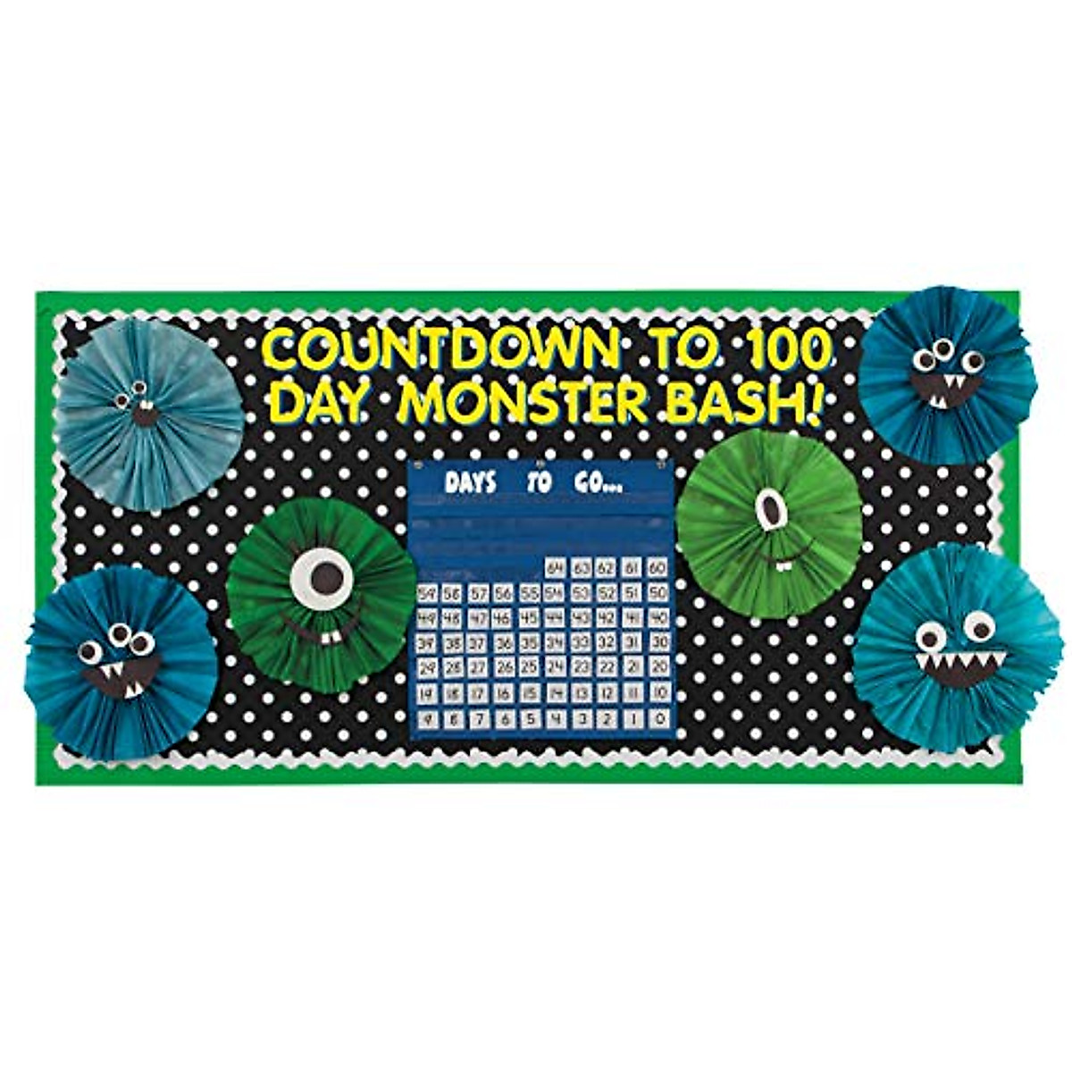 Fadeless Bulletin Board Paper, Fade-Resistant Paper for Classroom Decor, 48” x 50’, Classic Dots-Black & White, 1 Roll