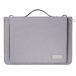 Broonel Grey Leather Laptop Messenger Case - Compatible with Lenovo Yoga 7i Gen 8 16" Laptop