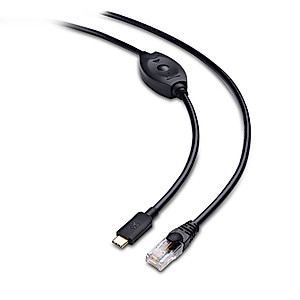 Cable Matters USB C to RJ45 Console Cable for Windows and MacBook Pro (Compatible Cisco Console Cable, Rollover Cable) with FTDI 6 Feet