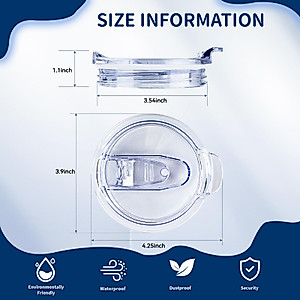 Threaded Lid Replacement for Stanley 40 oz Tumbler with Handle,Travel Mug Replacement Lids Accessories | Leak Proof Spill Proof Splash Resistant