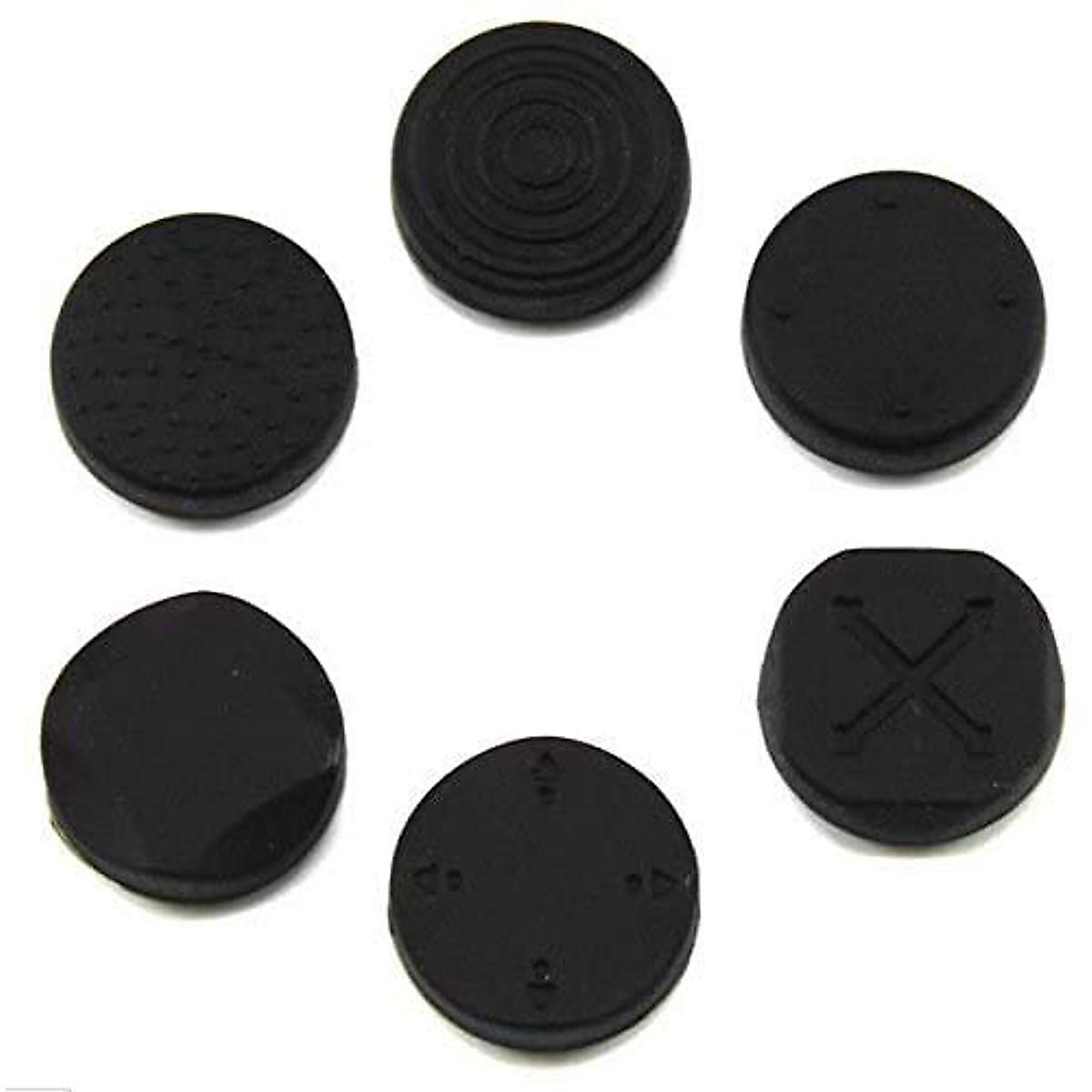 1 Set Analog Silicone Thumb Stick Grip Joystick Caps Cover Thumbsticks for PSV 1000 2000 PS Vita Black Color