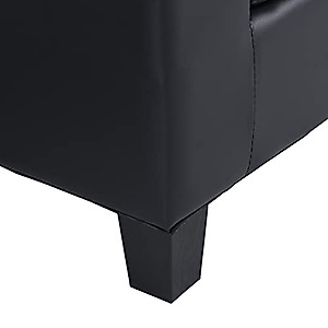 Livavege Oversized Sofa Large Couhes, L-Shape Faux Leather Sectional Couch with A Saucer, Chaise and Storage Ottoman for Office Living Room Furniture Sets, Black