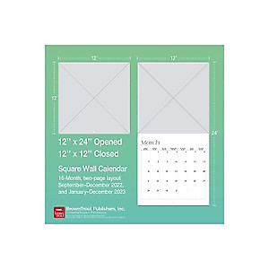 Florida Wild & Scenic | 2023 12 x 24 Inch Monthly Square Wall Calendar | Foil Stamped Cover | BrownTrout | USA United States of America Southeast State Nature