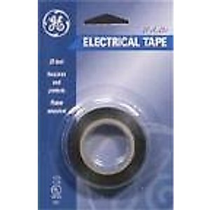 power gear, 20 Ft, Black, Plastic Electrical Tape, ¾ In Wide, Long, Indoor/Outdoor, Weatherproof, Flame Retardant, Single Roll, UL Listed, 51994
