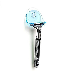 Razor Holder for Shower Wall Razor Holder Hook for Razor | Clear Shaver Holder for Storage Grips Suction Razor Holder for Men | Transparent Shower Razor Holder Suction, Womens Razor Shower Holder