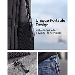 ESR USB C Headphone Adapter, 2-in-1 USB C to 3.5 mm Headphone Jack Adapter with PD Fast Charging, Portable Design, Compatible with Galaxy S22/S21/S20/Note20, iPad Air 5/Mini 6/Pro (2021/2020), Grey