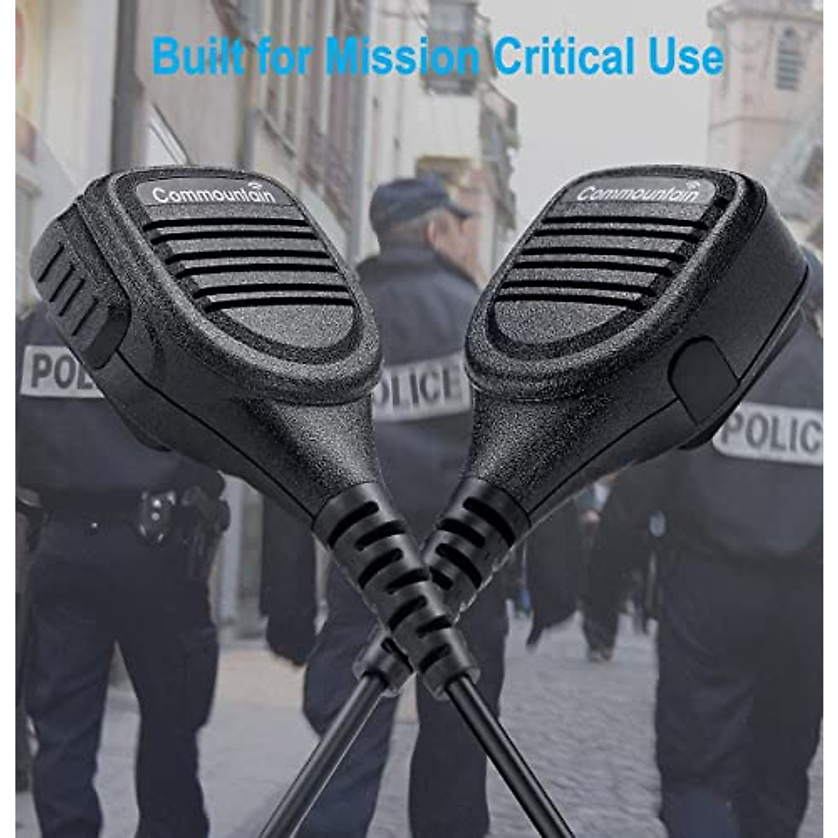 commountain Speaker Mic with Reinforced Cable for Motorola Radios APX6000 APX7000 APX8000 XPR6350 XPR6550 XPR7550 XPR7350e XPR7550e XPR7580e APX 6000 7000 8000 XPR 6550 7550 7550e,Shoulder Microphone