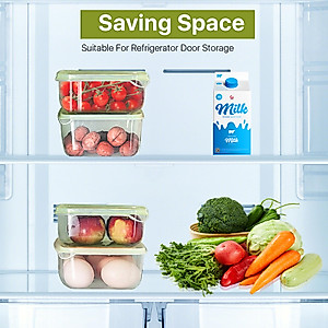 Lainballow 4 Pcs Cheese Container For Refrigerator, Plastic Cheese Slice Holder with Lids, Sliced Cheese Keeper For Fridge, Airtight Cheese Box for Refrigerator Food