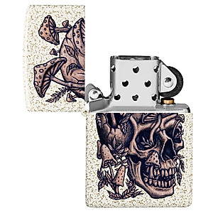 Zippo Skullshroom Design Mercury Glass Pocket Lighter