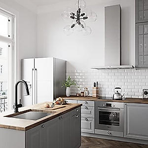 VIGO VG02008MB 17" H Gramercy Single-Handle with Pull-Down Sprayer Kitchen Faucet in Matte Black