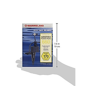 Marineland PH0660 Penguin Submersible Power Head Pump for Aquariums, 170 GPH