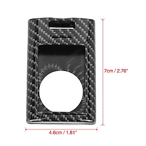 X AUTOHAUX TPU Car Smart Key Remote Flip Fob Cover Shell Protective Case for Cadillac Escalade Carbon Fiber Pattern