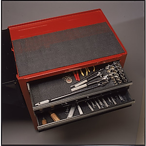 Duck Brand 283551 Supreme Easy Liner Non-Adhesive Shelf Liner, 12" x 8', Black