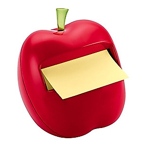 Post-it Pop-up Notes Dispenser, Apple-Shaped Dispenser and Post-it Super Sticky Pop-up Notes, 3x3 in, 1 Pad/Pack (APL-330)