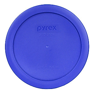 Pyrex 7201-PC Round 4 Cup Storage Lid for Glass Bowls (6, Light Blue)