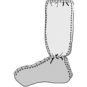 DeRoyal Shoe Cover FullGuard Extra Large Knee-High Non-Skid Blue NonSterile