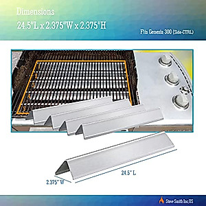 Tombili 24.5" for Weber Genesis Flavorizer Bars, Fits Genesis 300 Series E310 with Side-Mounted Control Panel Gas Grills(2007-2010).
