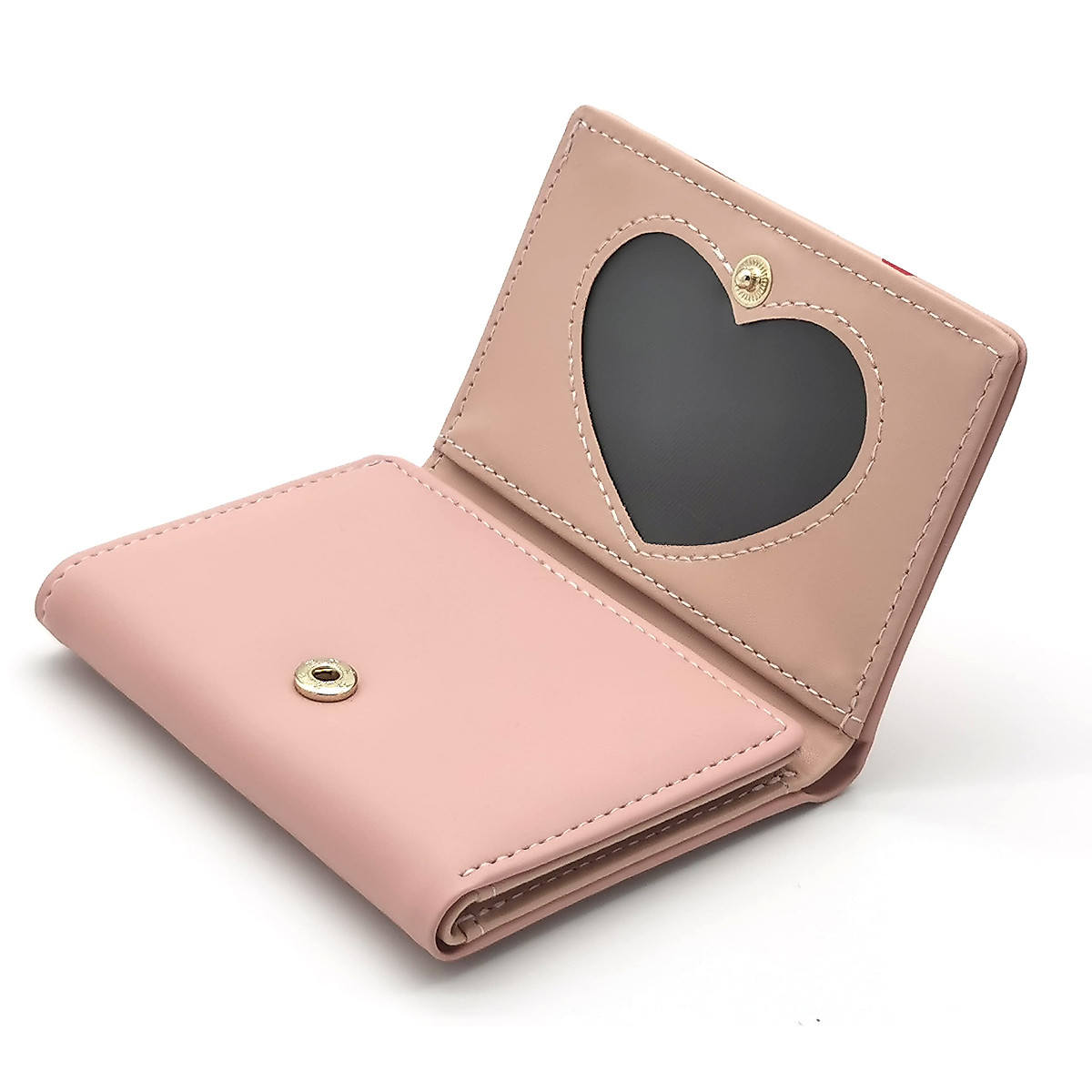 VEELAM Small Trifold Cute Kawaii Strawberry Wallet for Women Girls(Pink)