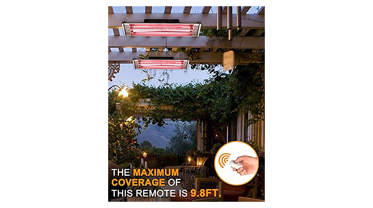 Star Patio Electric Patio Heater: Indoor/Outdoor w/Remote