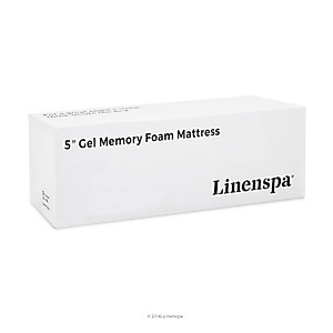 Linenspa 5 Inch Gel Memory Foam Mattress , Firm Mattress, Low Profile Bed Queen 5 Inch Mattress