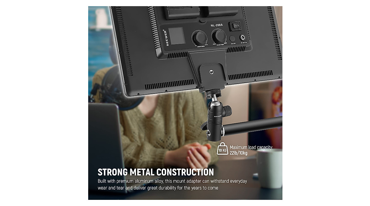 NEEWER Light Stand Mount Adapter – Durable & Universal