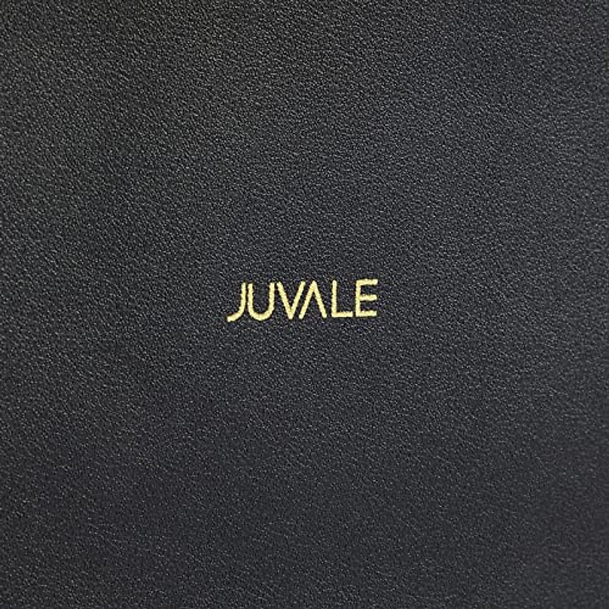 2 Pack Faux Leather Foldable Storage Bins with Handles, Collapsible Baskets for Home Organization (Black, 10 x 6.5 In)