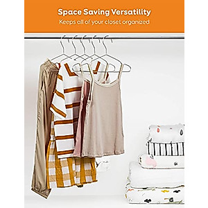 70 Pack Stainless Steel Metal Hangers for Coat, Baby Clothes