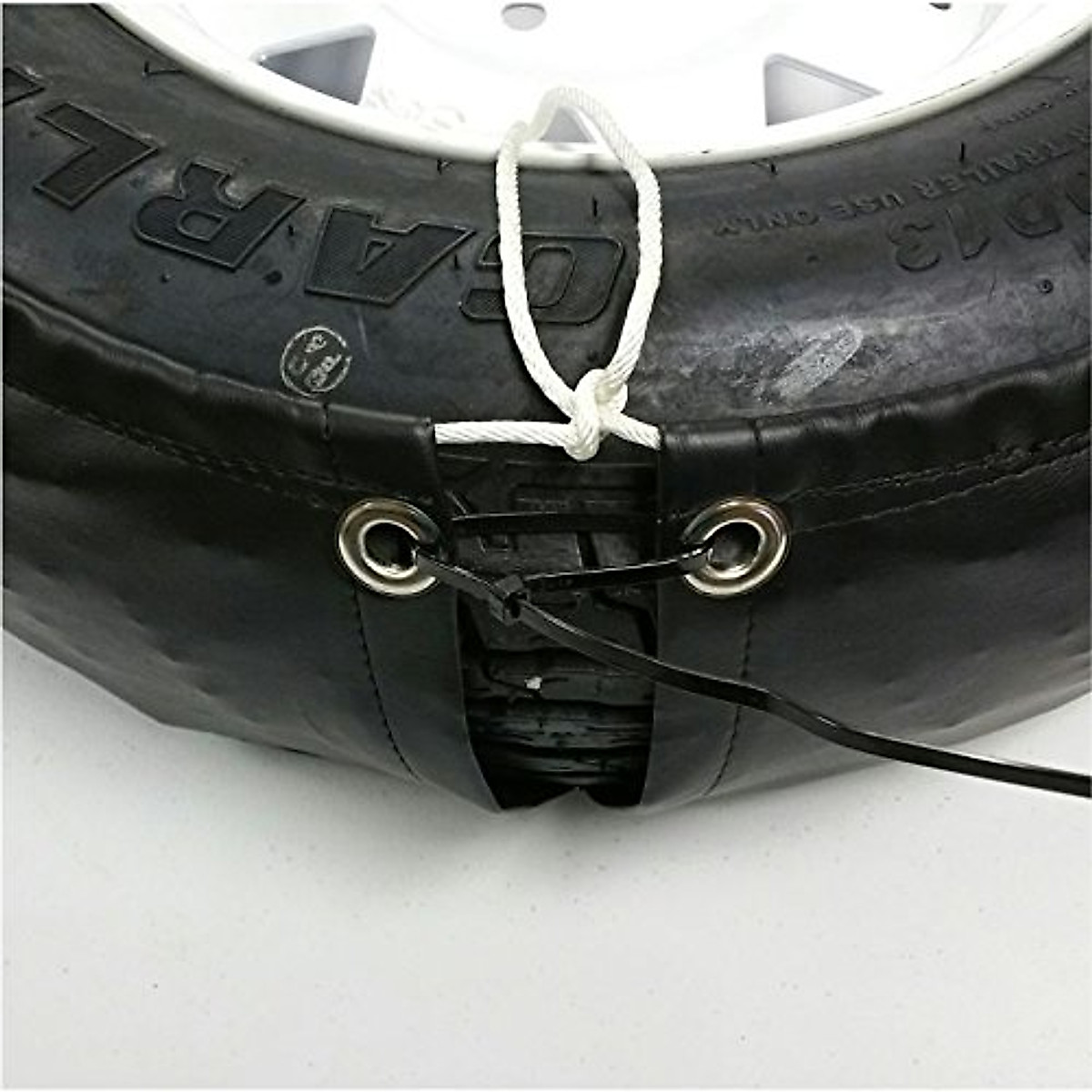 Tire Cover Central Pet or Dog Paws red Spare Tire Cover (285/70r17 Back up Camera Opening)