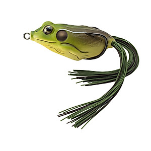 LIVE TARGET FGH45T08 Koppers Floating Frog Hollow Body Lure, 1.75-Inch, 1/4-Ounce, Green/Brown