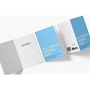 Karto Funny Birthday Card for Men and Women, 5.5 x 8.5 in, Blank Inside or with Happy Birthday Message, for Husband, Brother, Nephew, Daughter, Sister, Friend