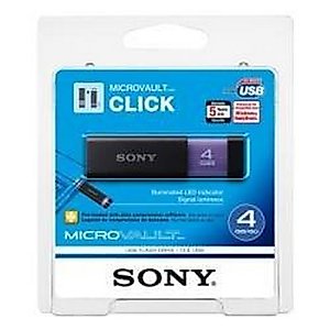 Sony Micro Vault Click 4 GB USB 2.0 Flash Drive with Virtual Expander USM4GL