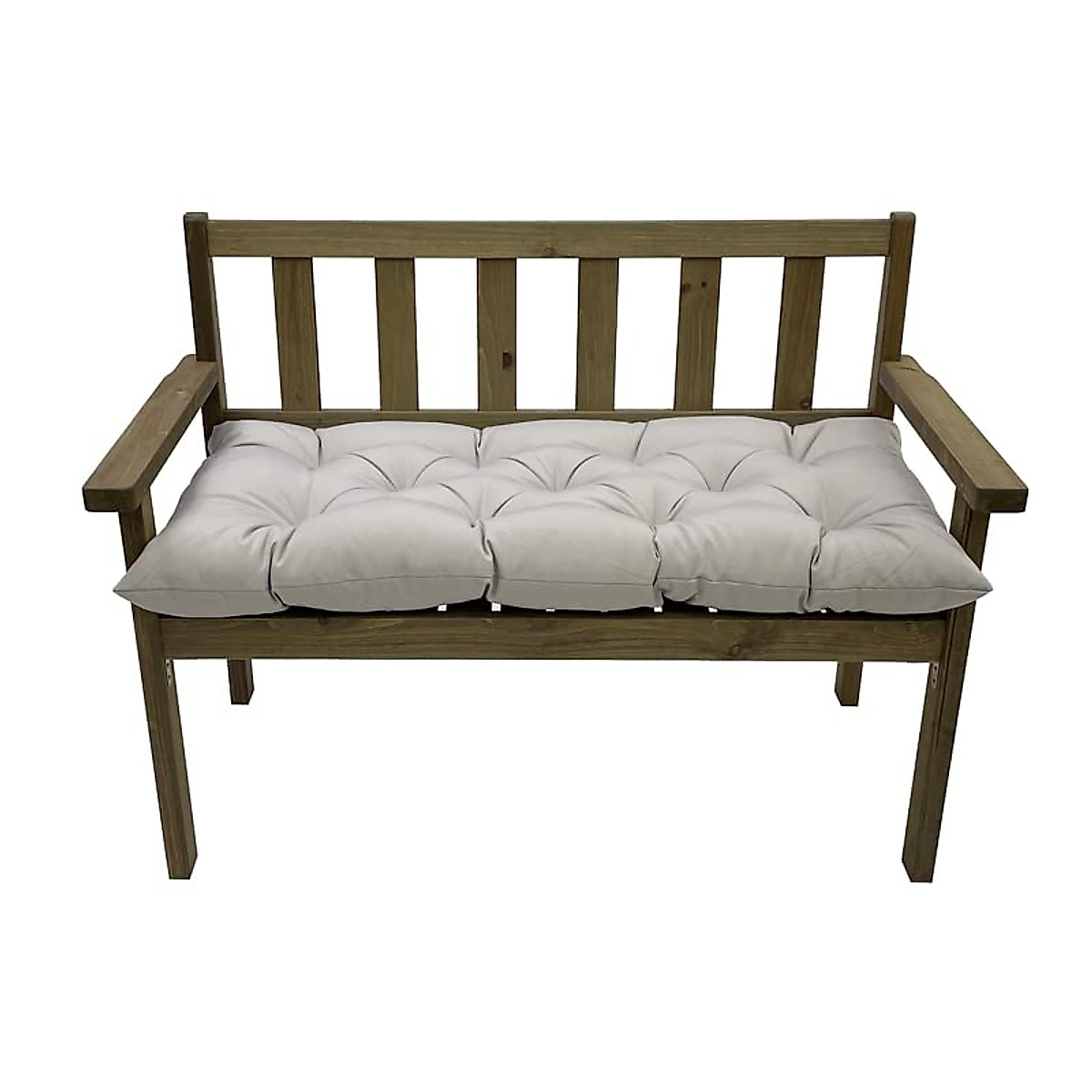 SEAHOME Indoor/Outdoor Bench Cushion,Waterproof Swing Seat Cushion,Outdoor Chair Cuhion,for Lounger Garden Furniture Patio Loveseat (47.2'' x 19.7'', Light Grey)