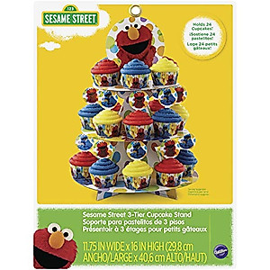 Wilton Sesame Street Cupcake Tower, Multicolor