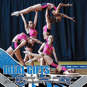 Batorkpl Personalized Cheerleader Gifts Blanket Custom Cheerleading Gifts with Name for Girls Cheer Gifts for Cheerleaders Cheer Gift Cheer Squad Birthday Gift Ideas for Girls